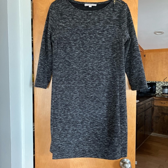 LOFT | Dresses | Loft Black And Gray Dress | Poshmark